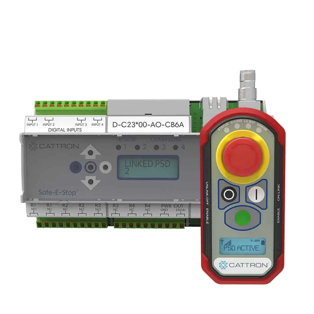 Safe-E-Stop™ Paro E inalámbrico, SIL3 - Cattron